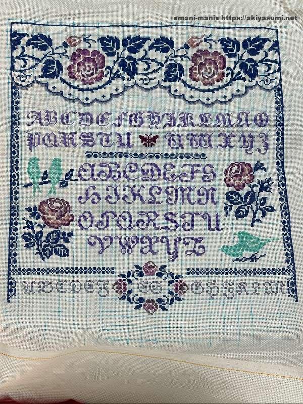 クロスステッチ制作記録ー【EMS Project2008 Rose Sampler】 | まにまにステッチ雑記帳